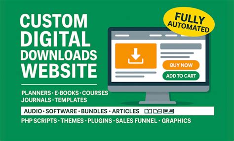 Build A Custom Wordpress Digital Downloads Store Website For Passive