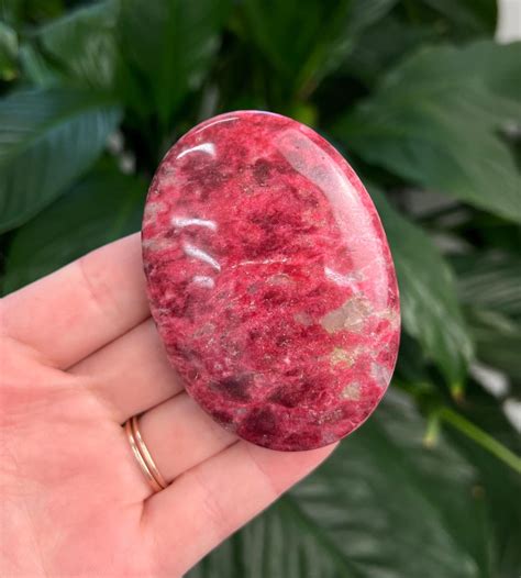 Thulite Palm Stone Exact One Pictured Etsy