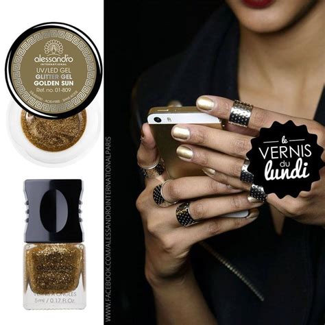 Glamorous Gold Glitter Nail Polish