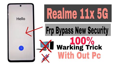 Realme 11x 5g Google Account Bypass AllRealme Frp Bypass Android 12 13 Without Pc New