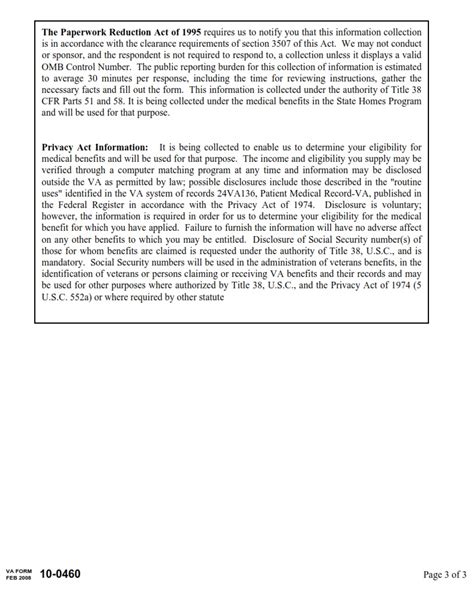 Va Form 10 0460 Request For Prescription Drugs From An Eligible Veteran In A State Home Va Forms