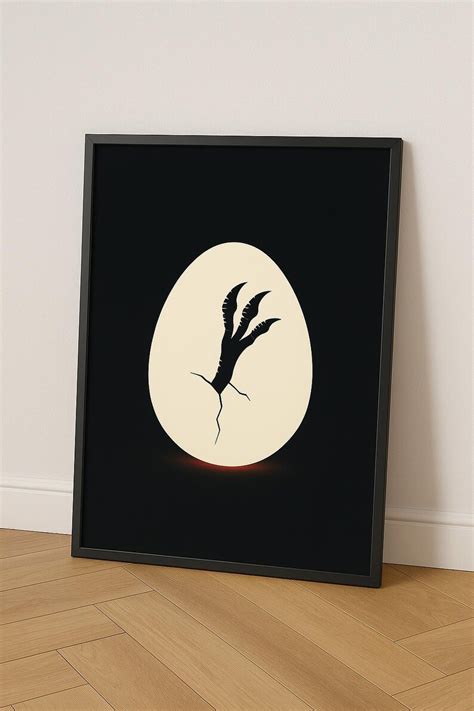 Jurassic Park Minimalist Poster Digital Download Dinosaur Egg Print