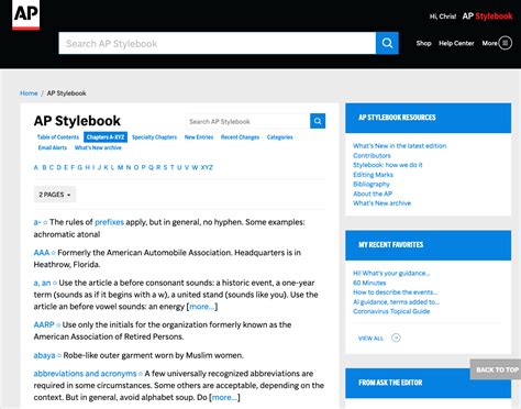 Ap Stylebook Online