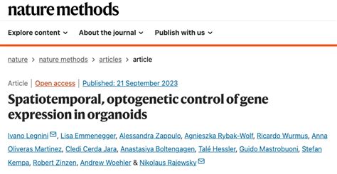 Nature子刊：使用光遗传学，调控类器官中的基因表达 四川祜宇生物科技有限公司