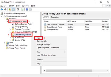 How To Create Software Group Policy On Server
