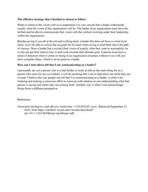 psyc 1205 discussion forum unit 3 the effective strategy that i