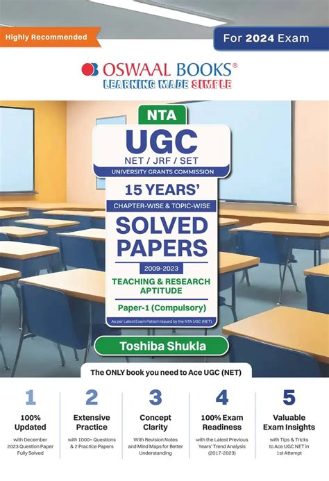 Oswaal Nta Ugc Net Jrf Set 15 Years Chapter Wise Topic Wise Solved