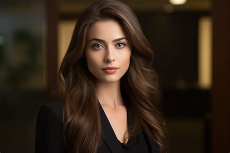 Premium Ai Image Beautiful Girl With Long Wavy And Shiny Hair 25