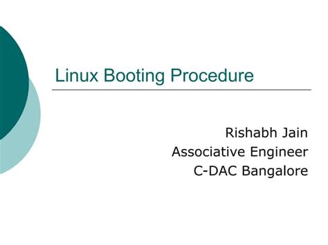 Linux Booting Process Ppt
