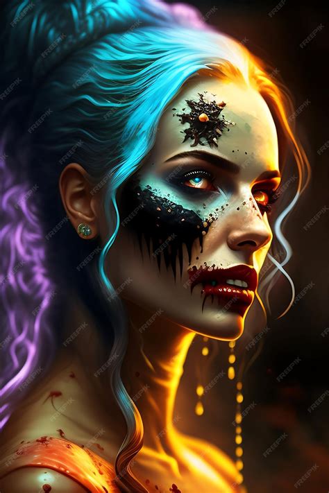 Premium Ai Image Zombie Girl Wallpaper