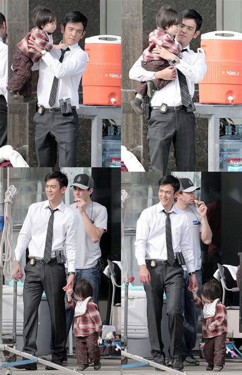 Celeb John Cho His Son And His Ears On The Set Of Flashforward R