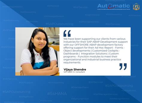 Automatic Infotech On Linkedin Offshore Abap Report Forms Object Customizedcockpits