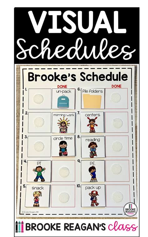 Aba Visual Schedule Template