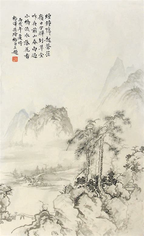 小桥流水落花香艺术备案 张雄艺术网