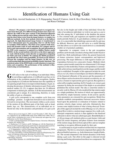 pdf identification of humans using gait