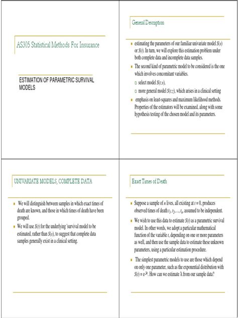 Pdf Parametric Survial Model E Dokumen Tips