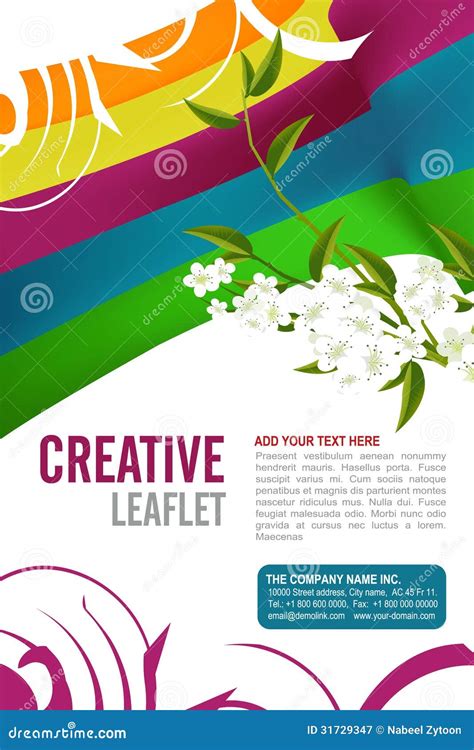 Leaflet Design Cartoon Vector 31729347 Leaflet Design Cartoon Vector 31729347