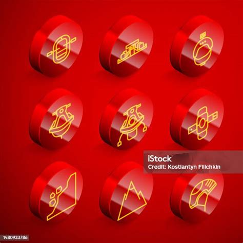 세트 라인 래프팅 보트 포뮬러 1 경주 용 자동차 헬멧 및 액션 카메라 제트 스키 스노우 모빌 무릎 패드 산사태 및 산 아이콘 벡터 0명에 대한 스톡 벡터 아트 및 기타