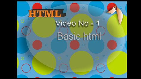 Html Basic Youtube