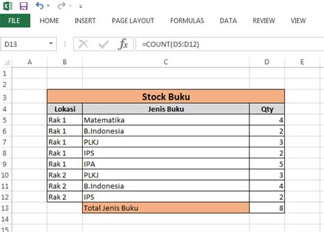 Fungsi Count Countif Countifs Belajar Rumus Excel Beserta Contohnya