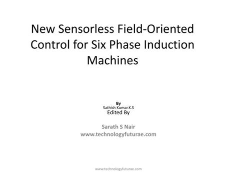 Ppt New Sensorless Field Oriented Control For Six Phase Induction Machines Powerpoint