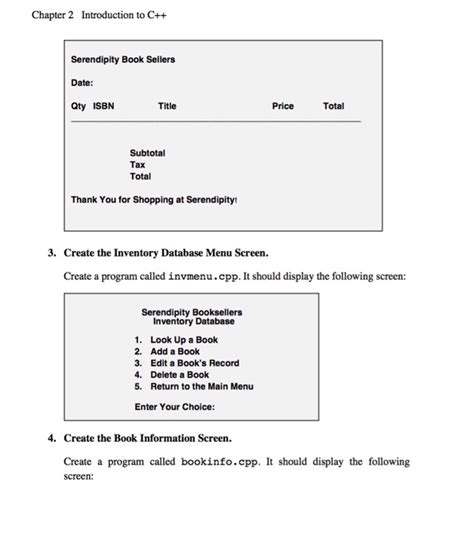 Assignment Serendipity Menus Description For This