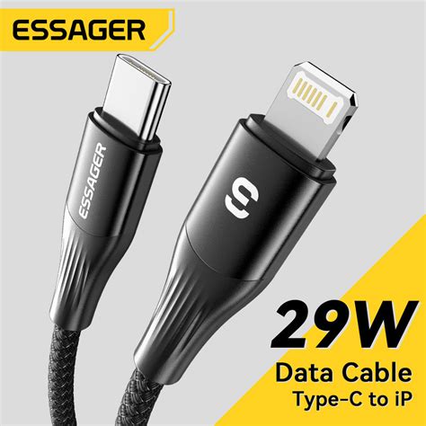Essager Usb C To Cable For Pro Max Xs W Fast Charging Pd Cable For Charger