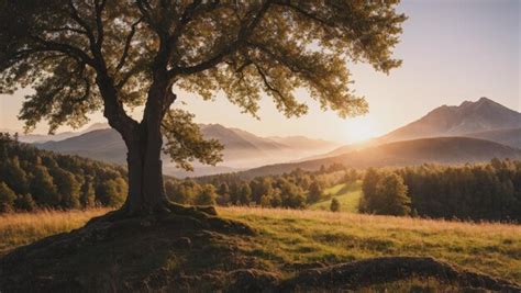 Premium Ai Image Beautiful Nature Trees Sun Grass