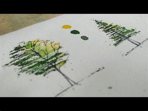 Architectural Tree Rendering Drawing Trees In Just 2min YouTube