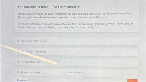 Solved The Advanced Editor Text Functions In MWe Can View Chegg