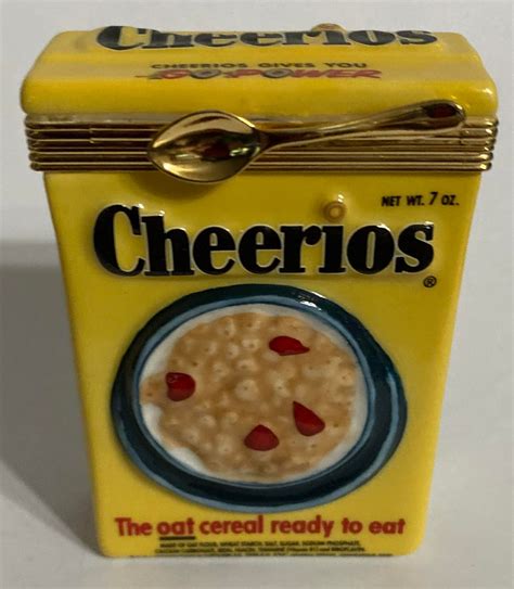 Cheerios Porcelain Hinged Box Produced By The Franklin Mint Etsy