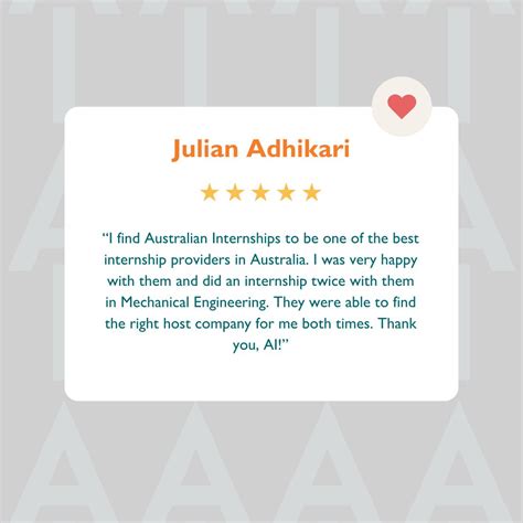 Australian Internships On Linkedin Testimonial Internship