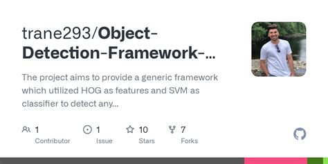 Github Trane293object Detection Framework Using Hog And Svm The Project Aims To Provide A
