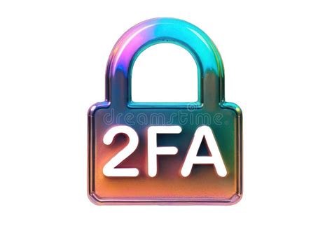 3d Chrome Lock With The Inscription 2fa Two Factor Authentication Information Security Concept