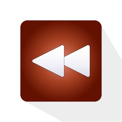 Premium Vector Fast Reverse Button