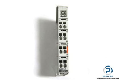 BECKHOFF EL 3062 2 CHANNEL ANALOG INPUT TERMINAL Platinum International