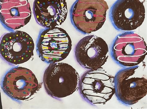 Wayne Thiebaud Inspired Donuts Mrs Wolfes Art Room