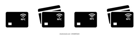 Nfc Card Icon Nfc Payment Icon Stock Vector Royalty Free 2436843665 Shutterstock