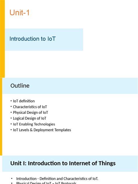 Iot Unit 1 Part 1 Pdf Representational State Transfer Internet Of