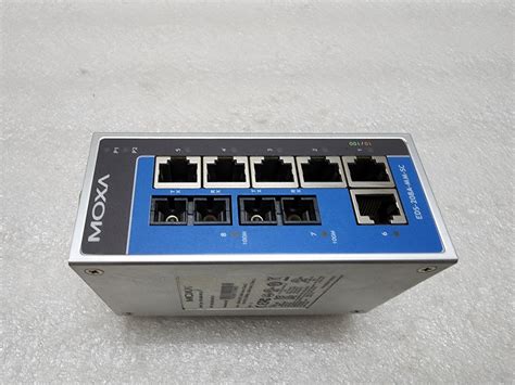 Moxa Eds 208a Mm Sc Ethernet Switch 12 48vdc 18 30vac