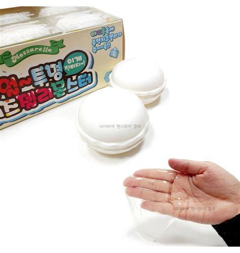 리얼 투명 치즈 젤리몬스터 슬라임 마카롱 젤리괴물 치젤몬 티몬