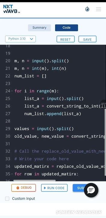 Replace A Value Using Python Nxtwave Ccbp Python Coding Programming