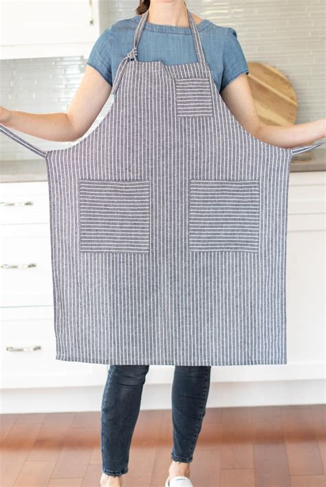 3 Pocket Kitchen Apron Unisex Apron Pattern Pdf Sewing Etsy