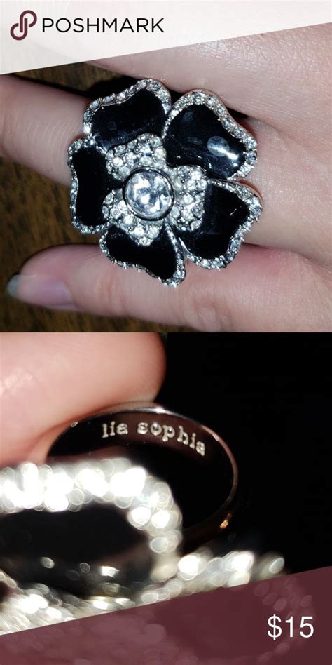 Lia Sophia Blooming Ring Black Rings Rings Blooming Ring
