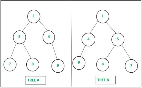 检查两个二叉树是否镜像 设置 3 码农参考