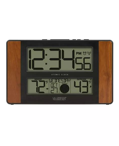 La Crosse Technology Atomic Digital Clock With Temperature And Moon Phase Free Shipping