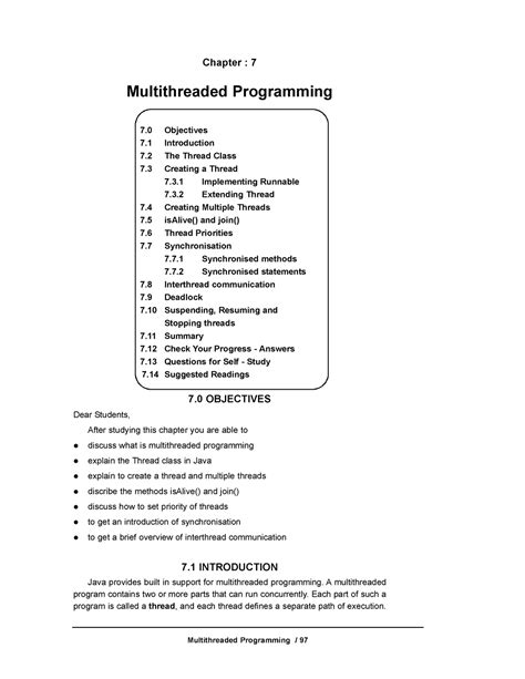 Ultimate Java Cheat Sheet 1689393838838e3 Chapter 7 Multithreaded Programming 7 Objectives