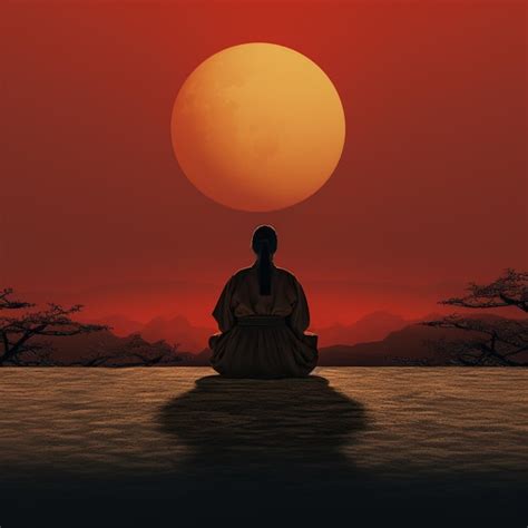 Premium Ai Image The Sun Is Setting As You Can See In The Picture Ai