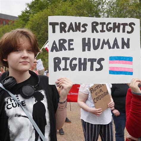 Transgender Protest At London Protest In London By Transgender Rights