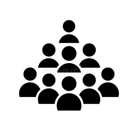 User Group Network Community Member Crowd Of People Icon In Solid Flat Style Design Stock